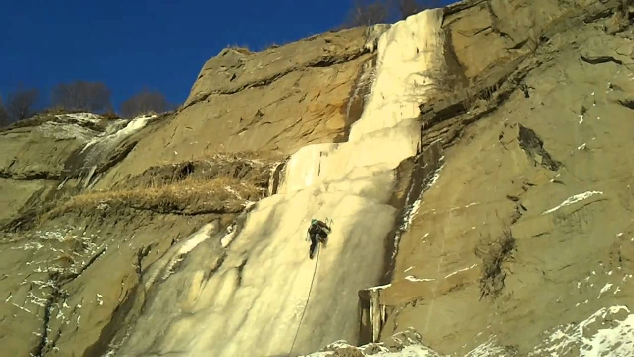 homer ice climbing - YouTube