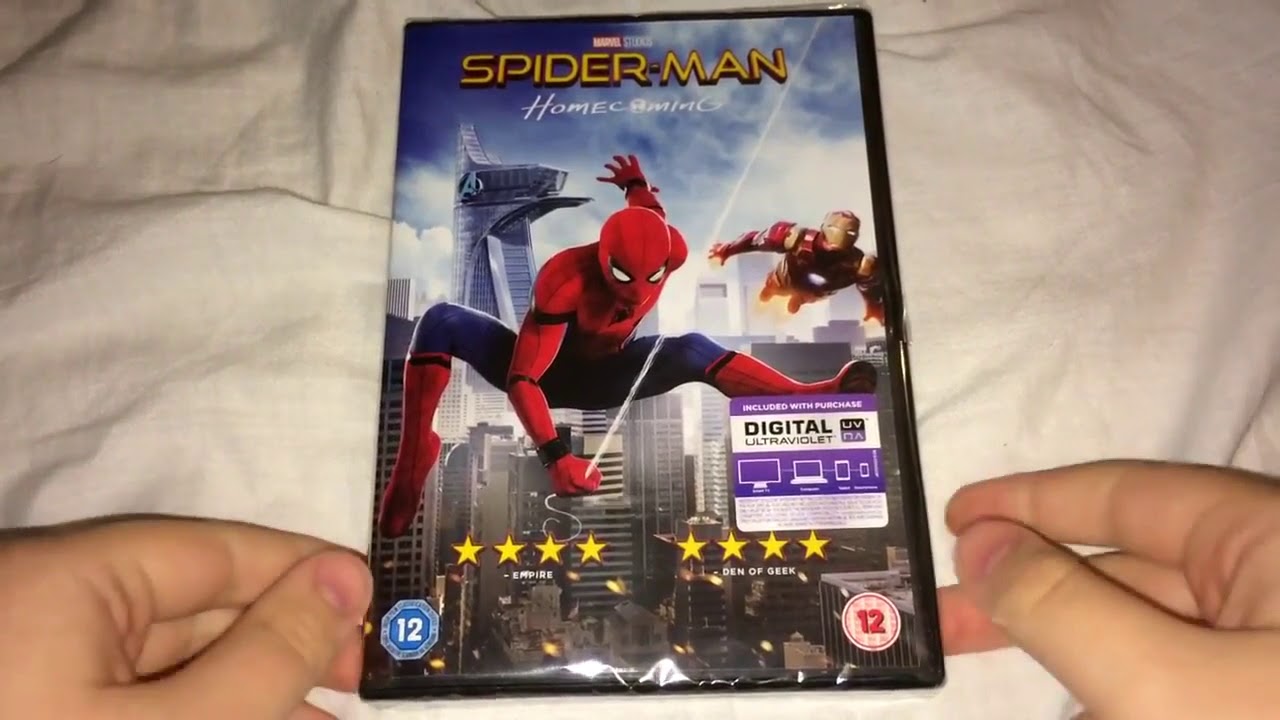 Spider Man Homecoming 2017 (UK) DVD Unboxing (Miller Govan ...