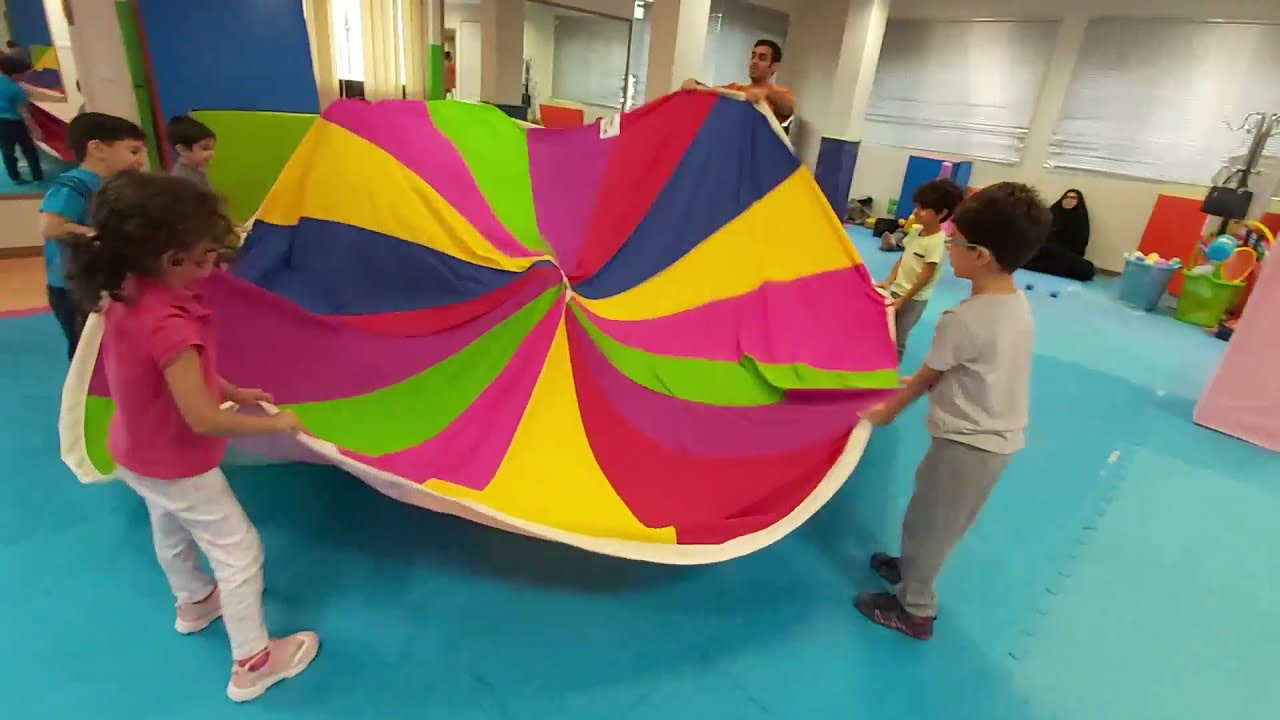 Parachute Games | per school fun physical activity | part 1 - YouTube