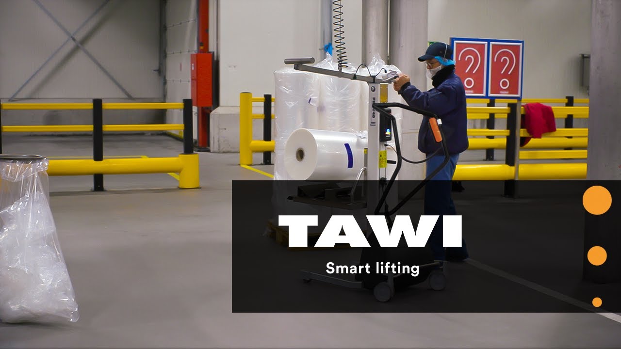 Reel lifting equipment for easy packaging in food industry [Customer ...