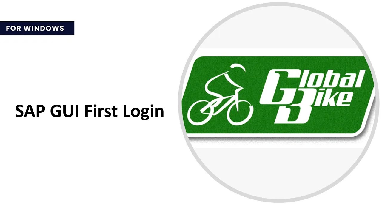 SAP GUI First Login | Windows - YouTube