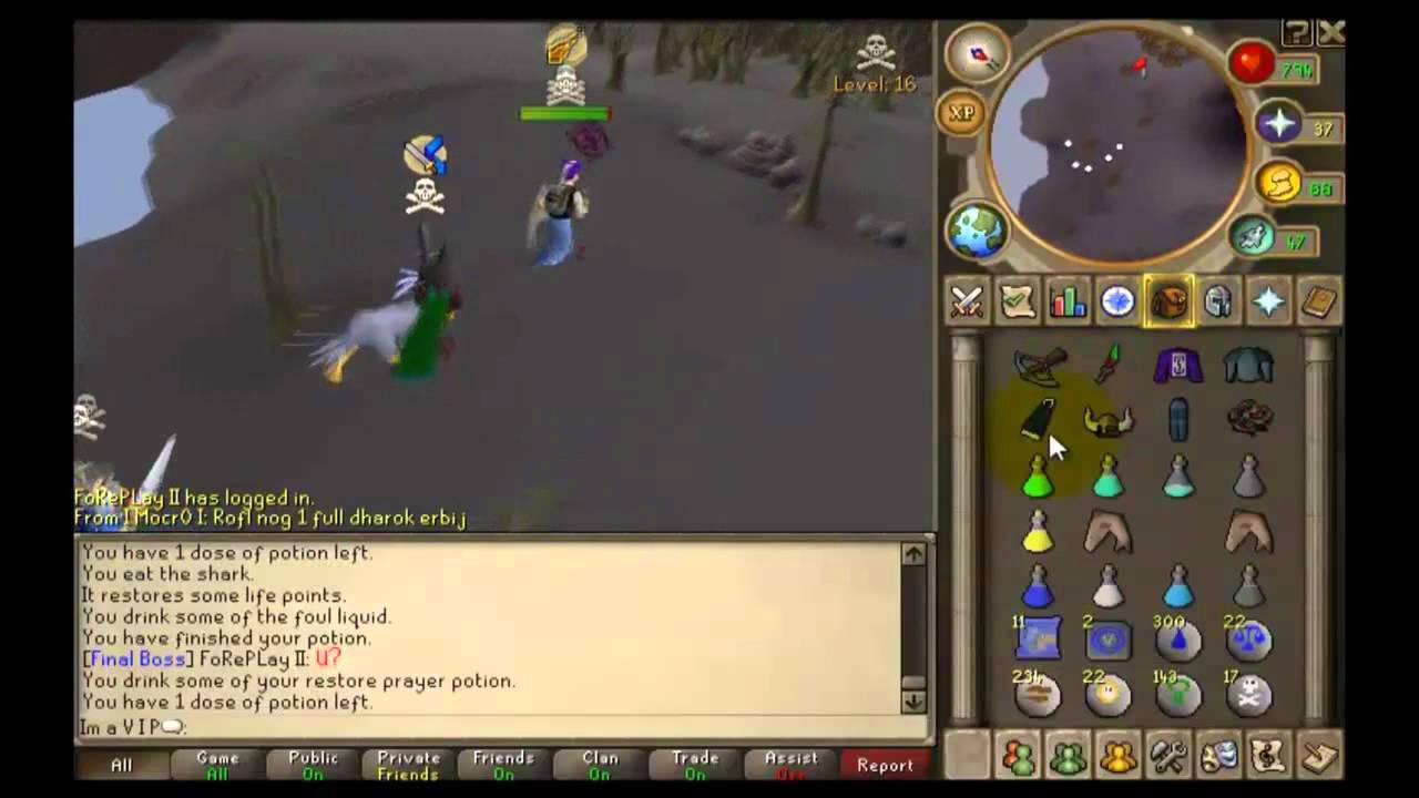 Runescape Zerker pure tanking from lvl 20 wild! - YouTube