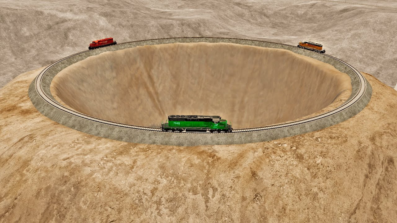 What Will Happen To The Train At High Speed – BeamNG.Drive - YouTube