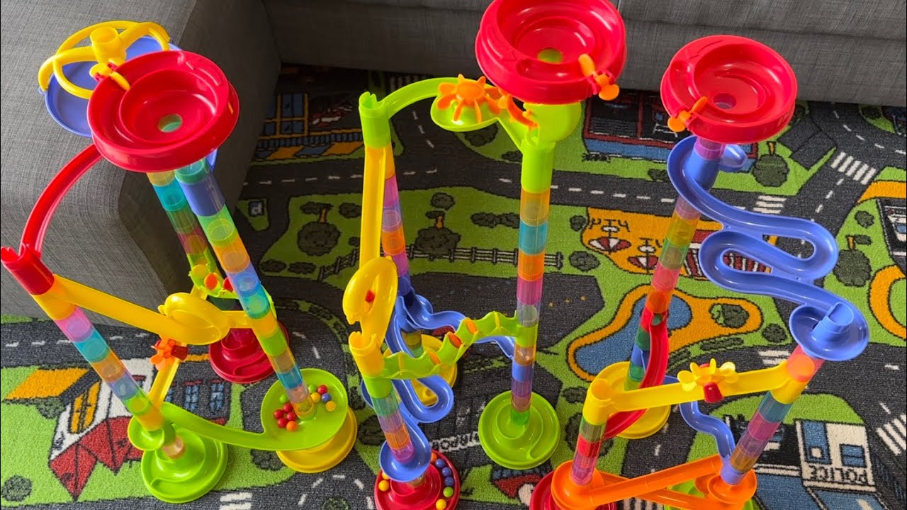 Three marble run towers satisfying asmr | Pak Marble Race - YouTube