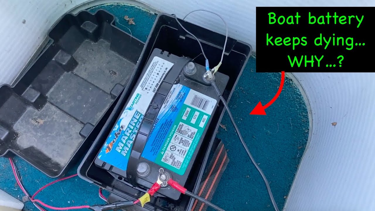 Boat battery dies over night - Our discovery - YouTube