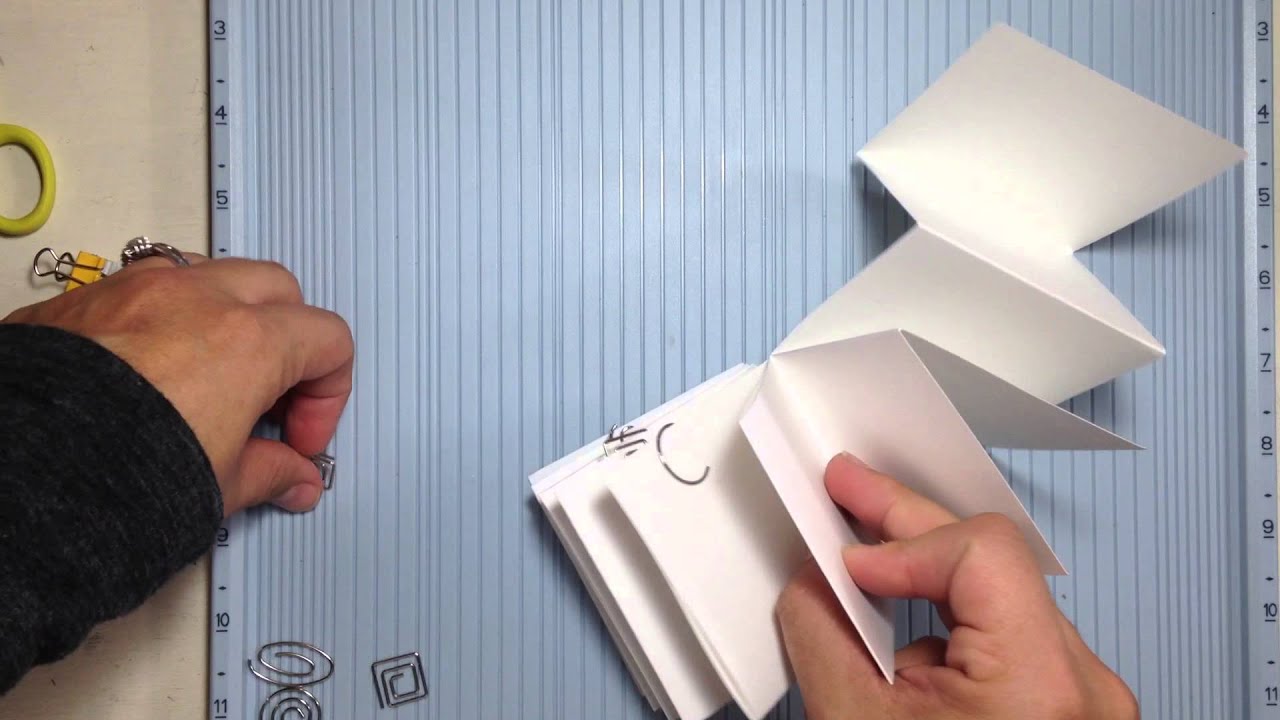 Accordion Fold for One Page Wonder Mini-Book - YouTube