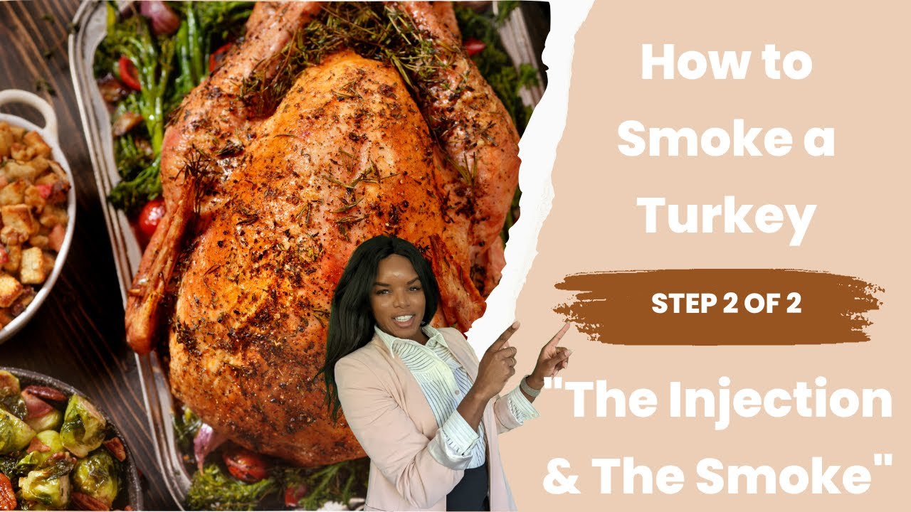 How to smoke a turkey step 2: The injection and the smoke - YouTube