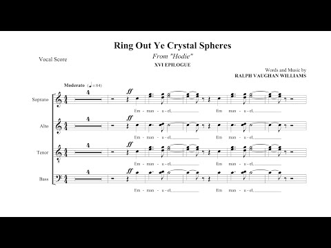Ring Out Ye Crystal Spheres - Ralph Vaughan Williams (Score) - YouTube