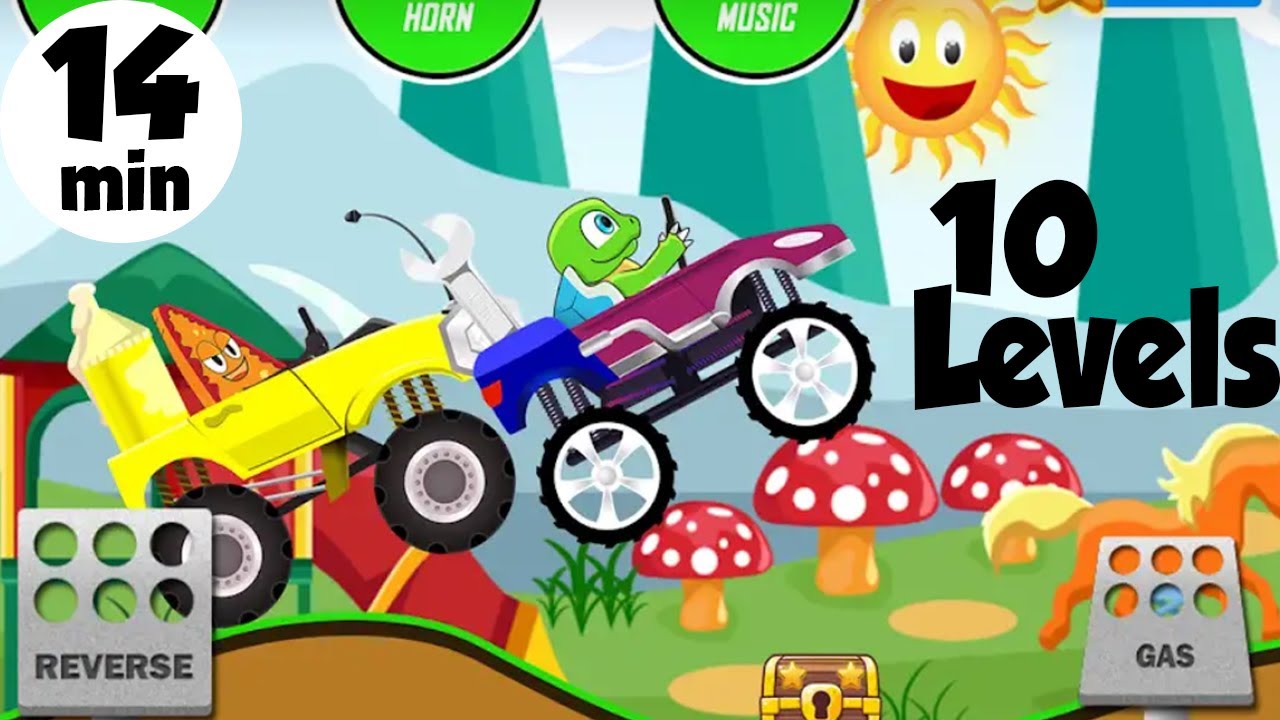Fun Kids Car Racing Game Level 1 to Level 10 // 4 mini games included ...