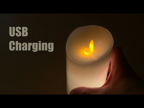 USB Rechargeable Flameless Real Wax LED Candles, Remote and Timer by ...