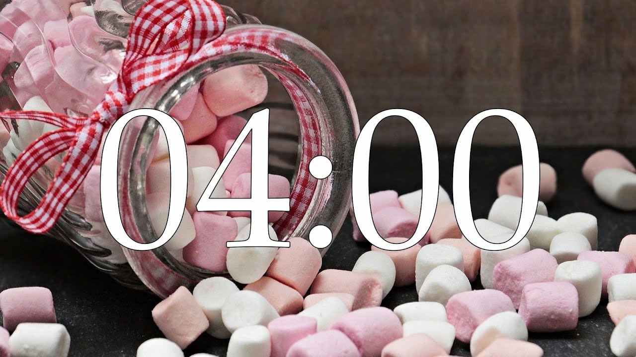 4 minutes with pot of tasty marshmallows - countdown timer without ...