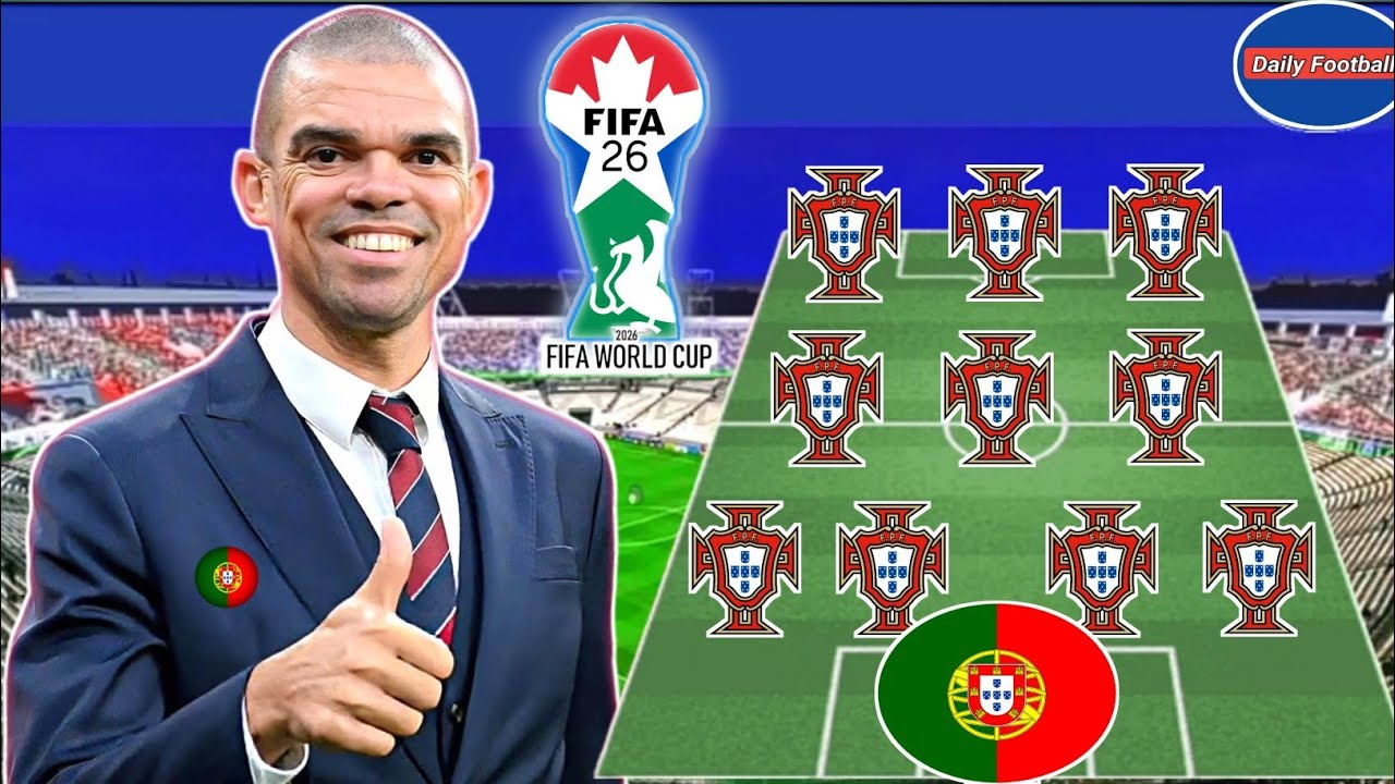 Pepe Dream Lineup For Portugal 2026 World Cup 🇵🇹🏆 Portugal Potential ...