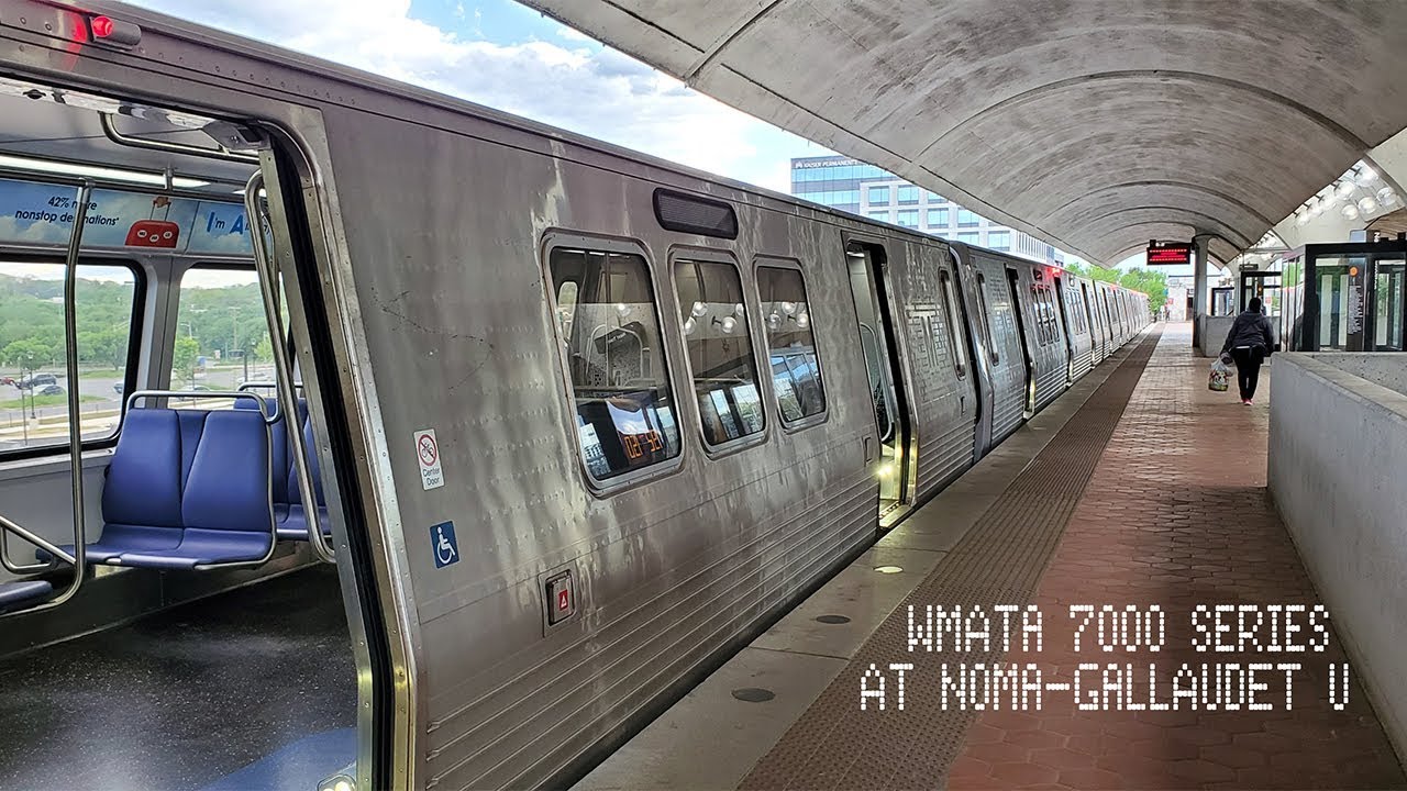 WMATA Metrorail Red Line: 7000 Series Train at NoMa-Gallaudet U Station ...