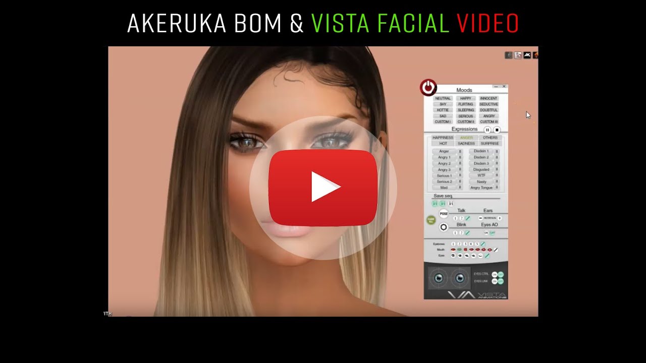[AK] Beta Head BOM (Deluxe BOM also) using VISTA Facial HUD - YouTube