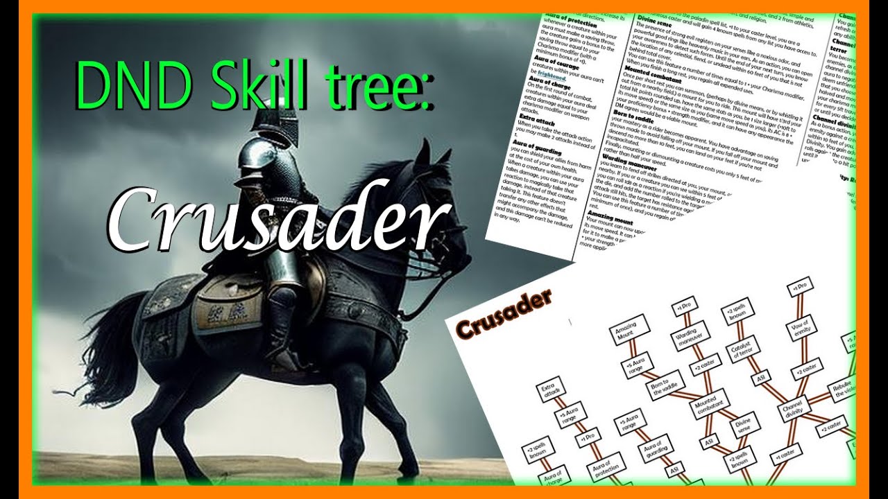 Mounted Knight for DND (DST Crusader class) - YouTube