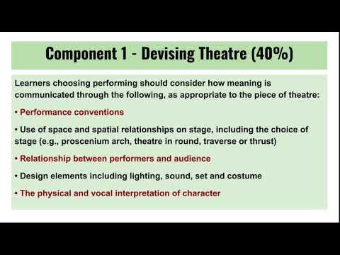 GCSE Drama Devising Component 1 - YouTube