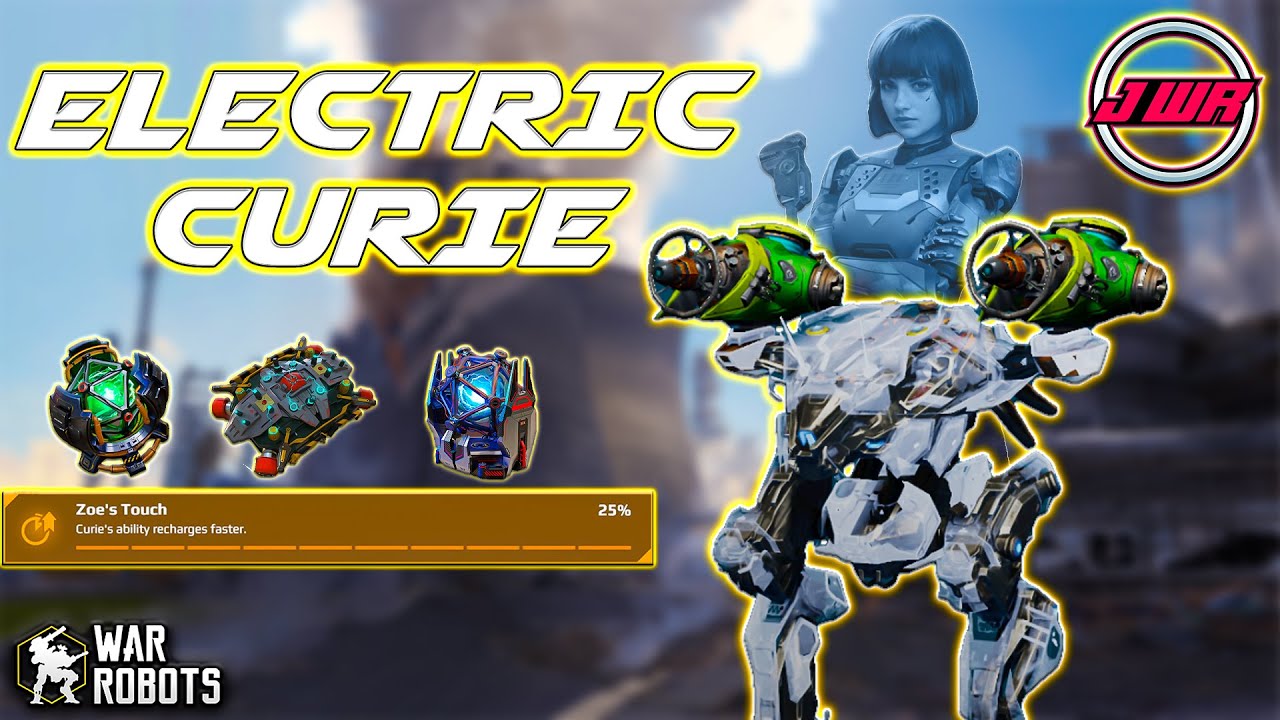 Curie robot with new Electric weapons gameplay war robots update 9.8 # ...