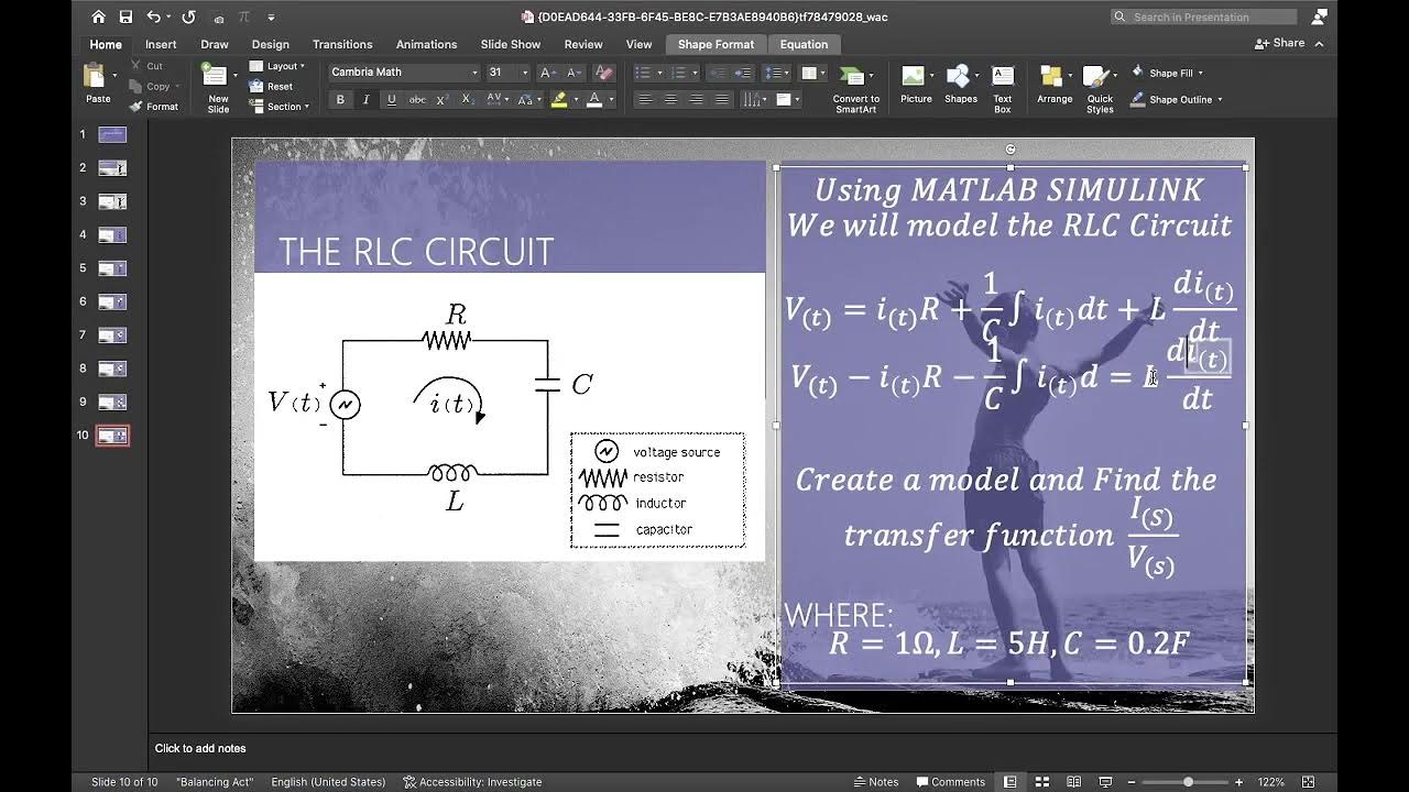 Modeling an RLC Circuit - YouTube