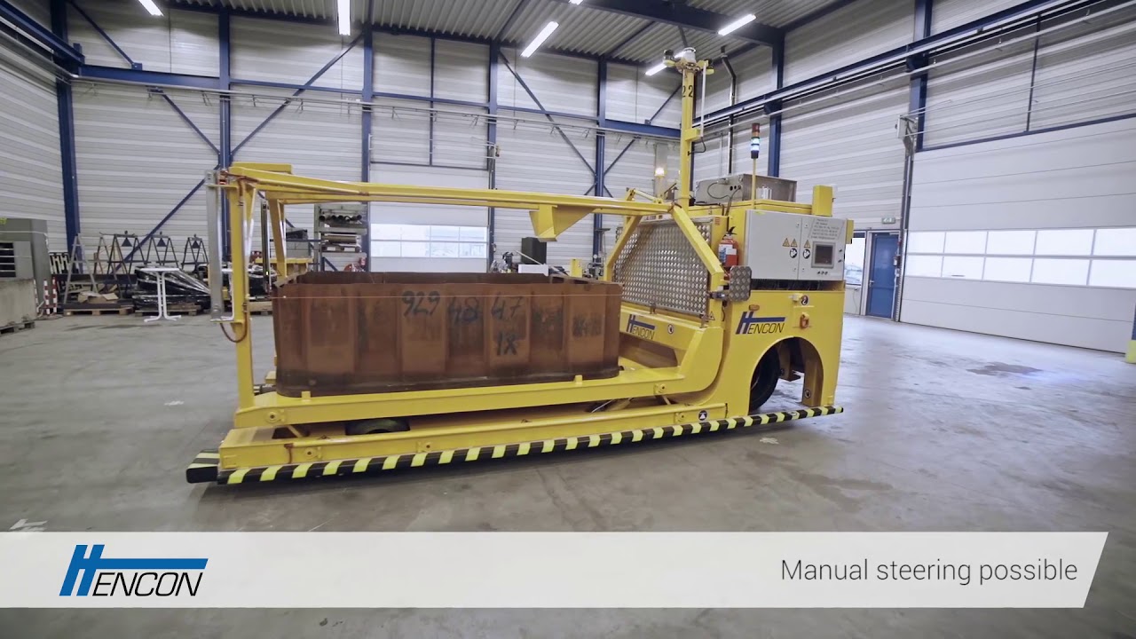 Hencon AGV, Anode pallet transporter - YouTube