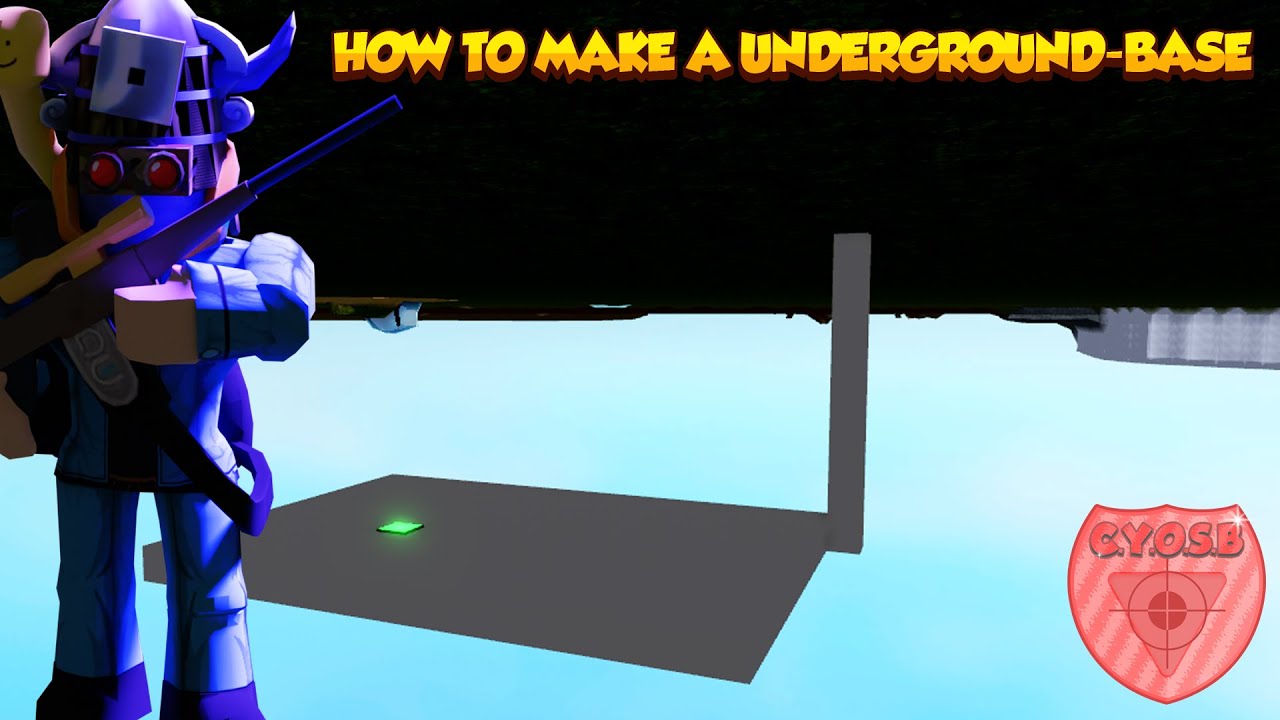 Cyosb How to make na underground-base | ROBLOX - YouTube
