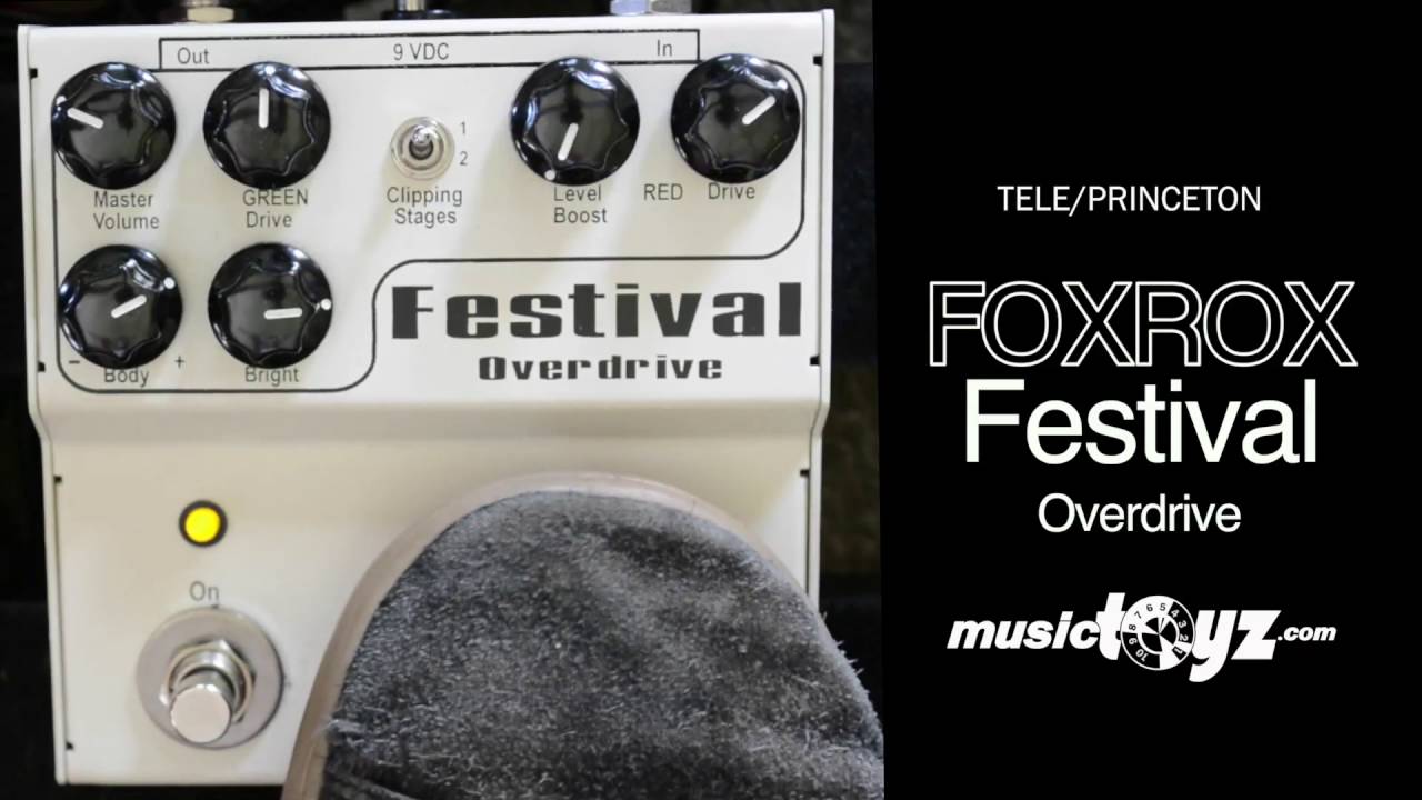 FOXROX Festival Overdrive Guitar Pedal - YouTube