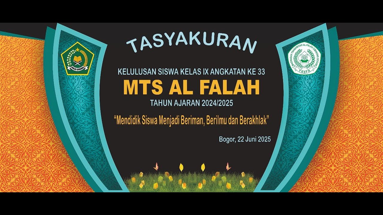 MTs Al Falah Cibinong - TASYAKURAN KELULUSAN KE- 33 - YouTube