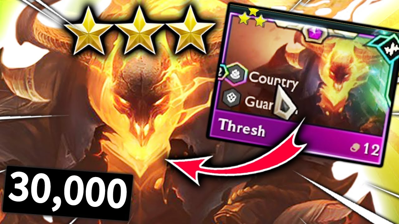 THIS 3 STAR THRESH DOES 30,000 DAMAGE?!! I Teamfight Tactics I TFT Set ...