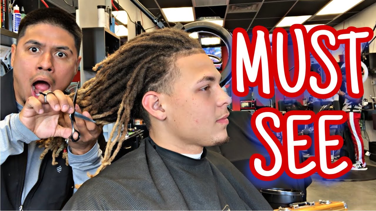 Haircut With Dreads - YouTube