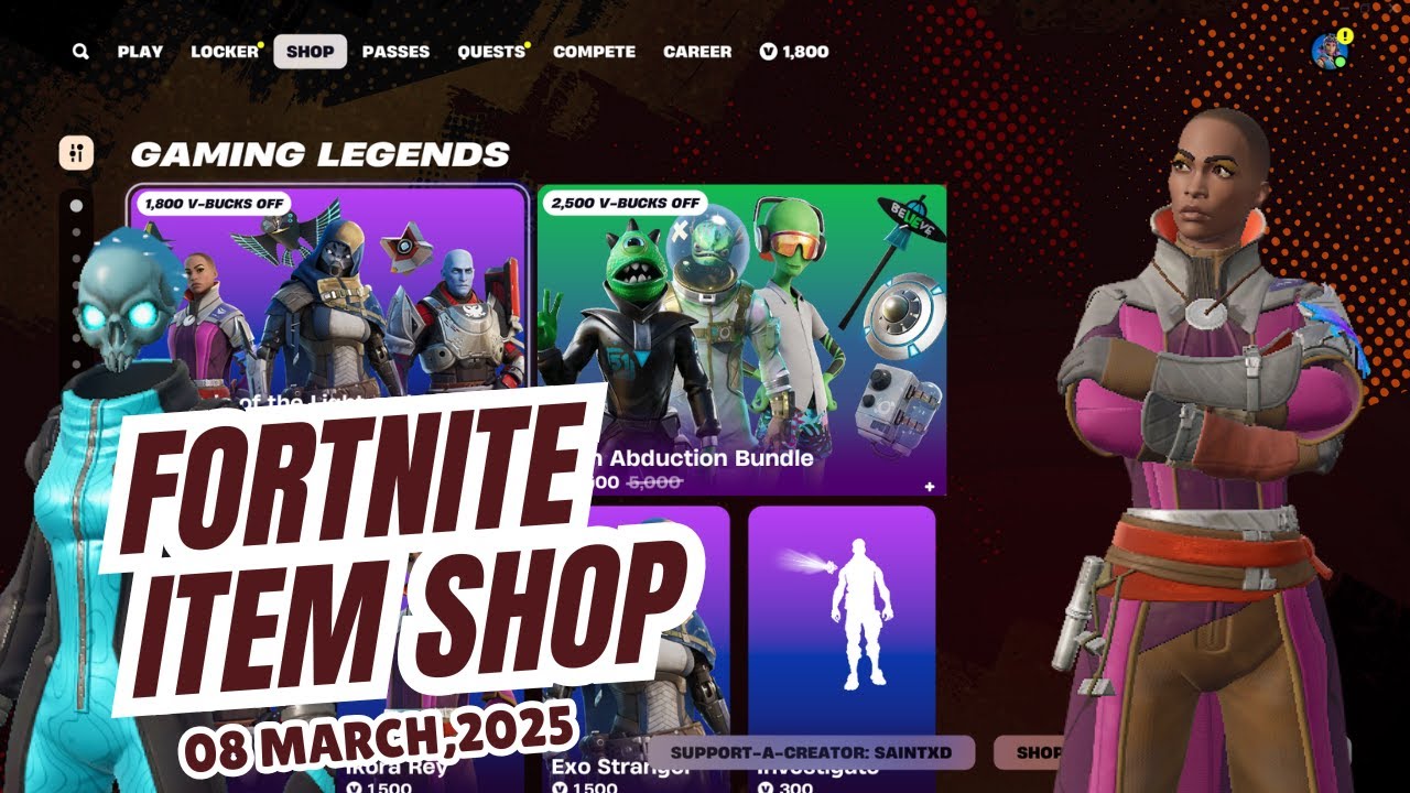 🔥 Fortnite Item Shop – Legends of the Light Ark & Alien Abduction ...