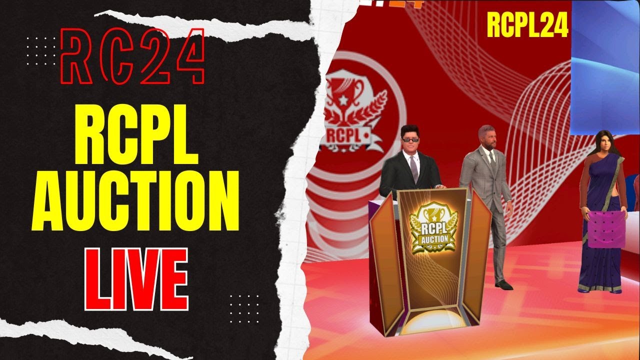 RCPL Auction Live in Real Cricket 24 | RC24 New Update Full Review ...