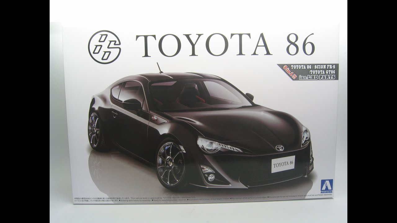 Aoshima:Toyota GT86 Unboxing - YouTube