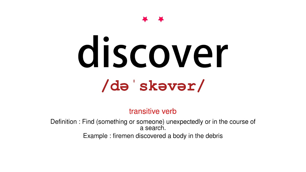 How to pronounce discover - Vocab Today - YouTube