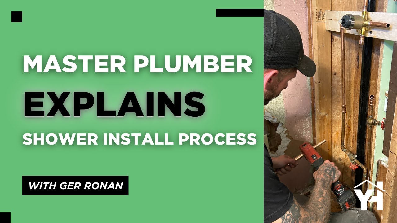 Master Plumber Explains Process At Shower Install | Ger & Anthony at ...