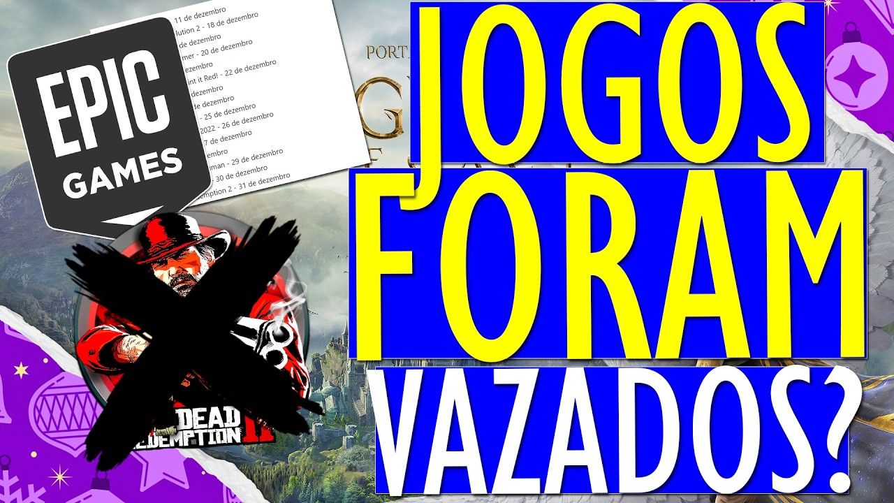 MEU DEUS! A LISTA dos 17 JOGOS GRÁTIS da EPIC foi VAZADA? NÃO!! KKKK ...