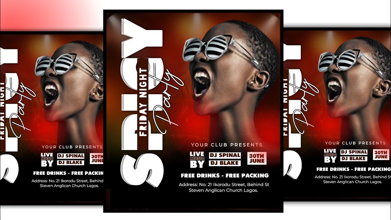 Advanced Pixellab Tutorial - How to Design a Trending Party Flyer in ...