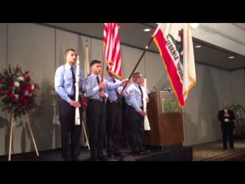 LAPD CENTRAL AREA / CTD CADETS COLOR GUARD - YouTube