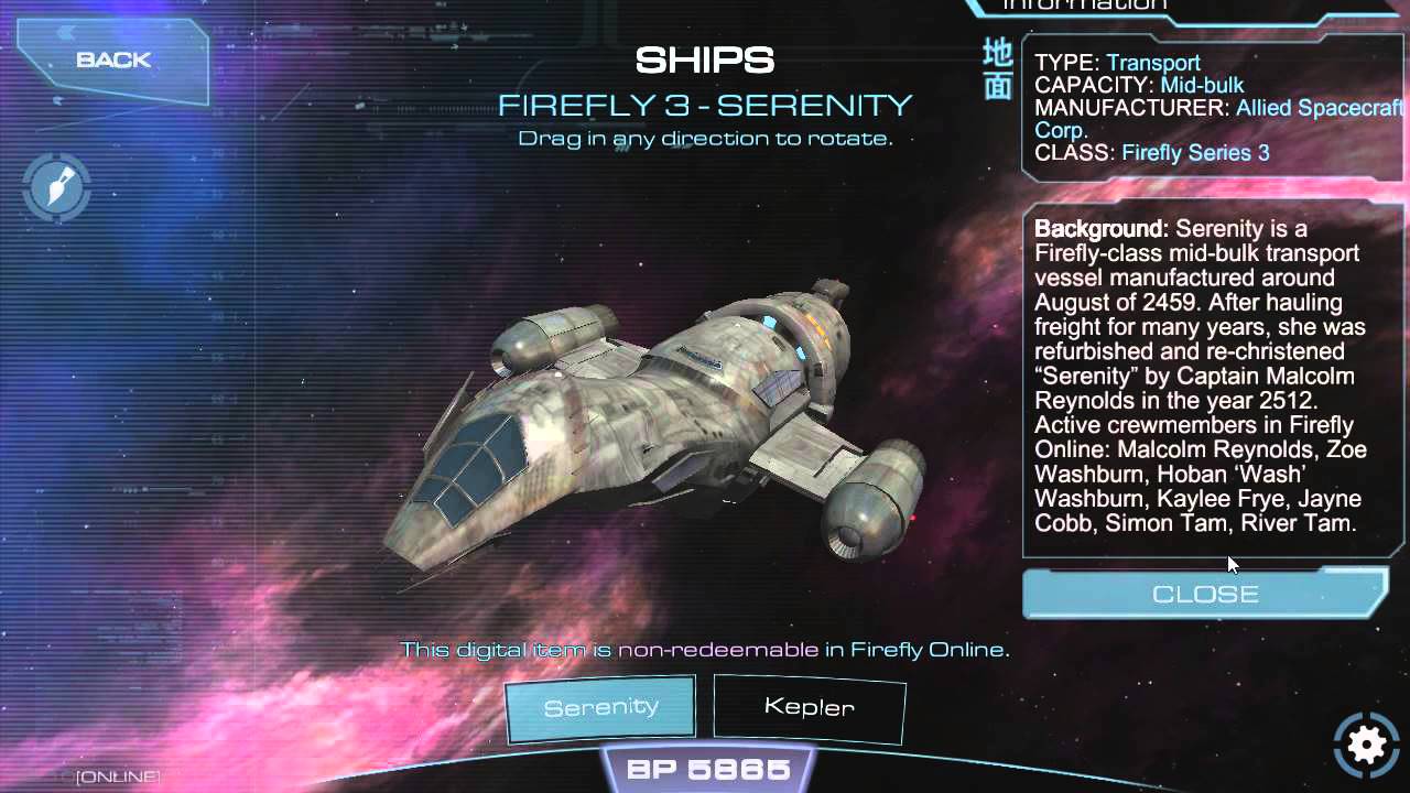 Firefly Online Cortex - Big Damn Hero - YouTube