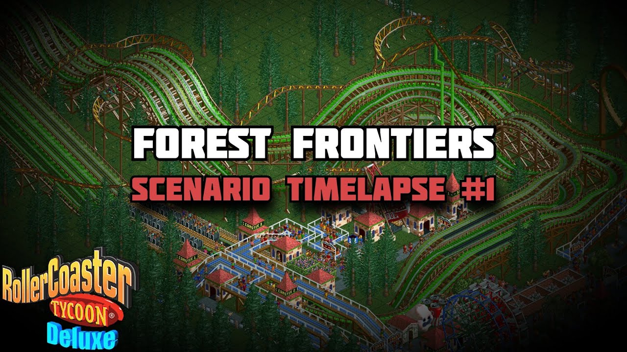 RCT1: Forest Frontiers - Scenario Timelapse #1 | "Triple Synced Coaster ...