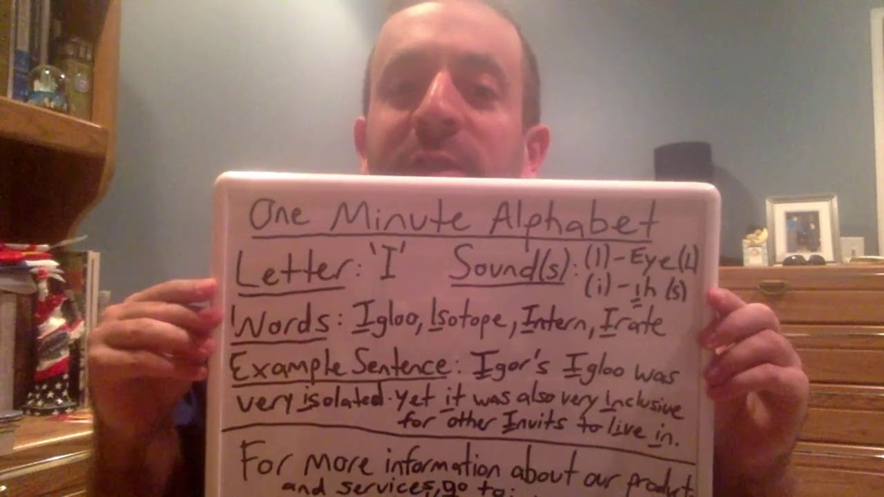 One Minute Alphabet - Letter I - YouTube