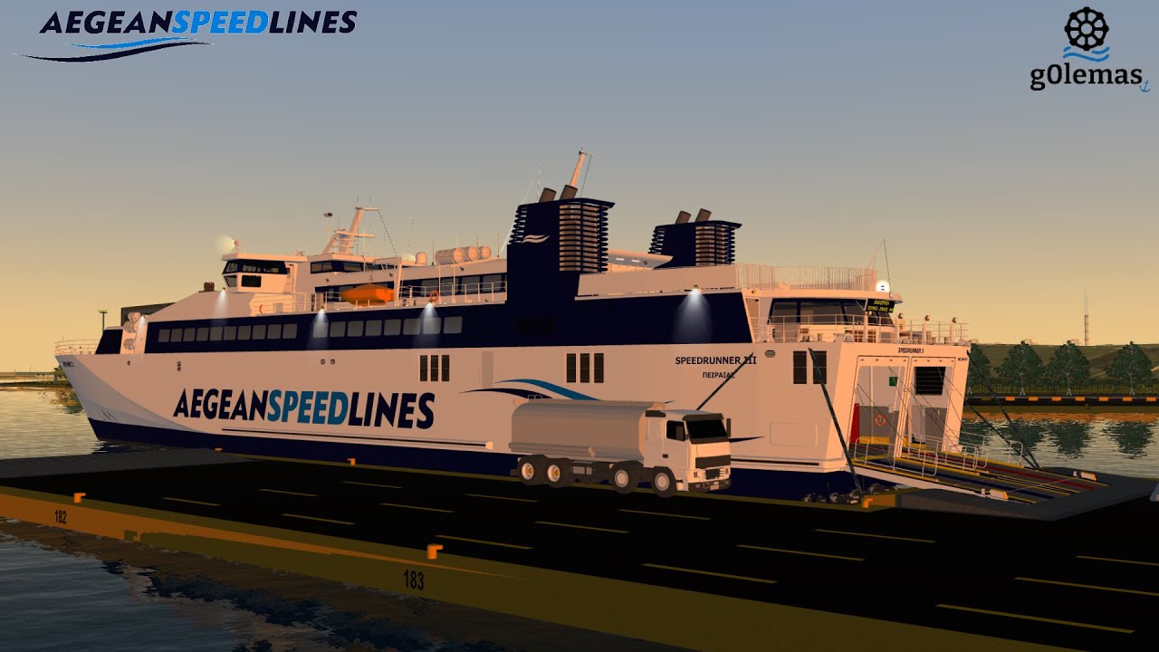 - Morning departure from Piraeus with SpeedRunner III - 🌅🔵 - YouTube