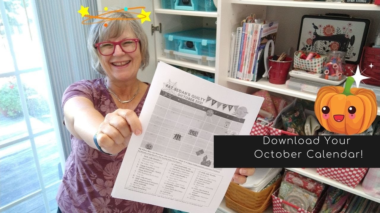 Download my October calendar! - YouTube