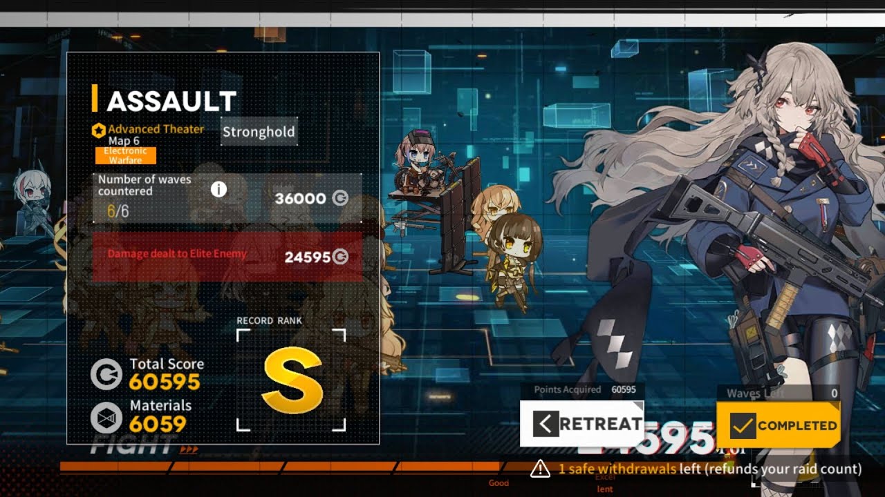 [Girls' Frontline] Theater 9 Day 5 - Adv6 (AR/SMG) Nightbattle - YouTube