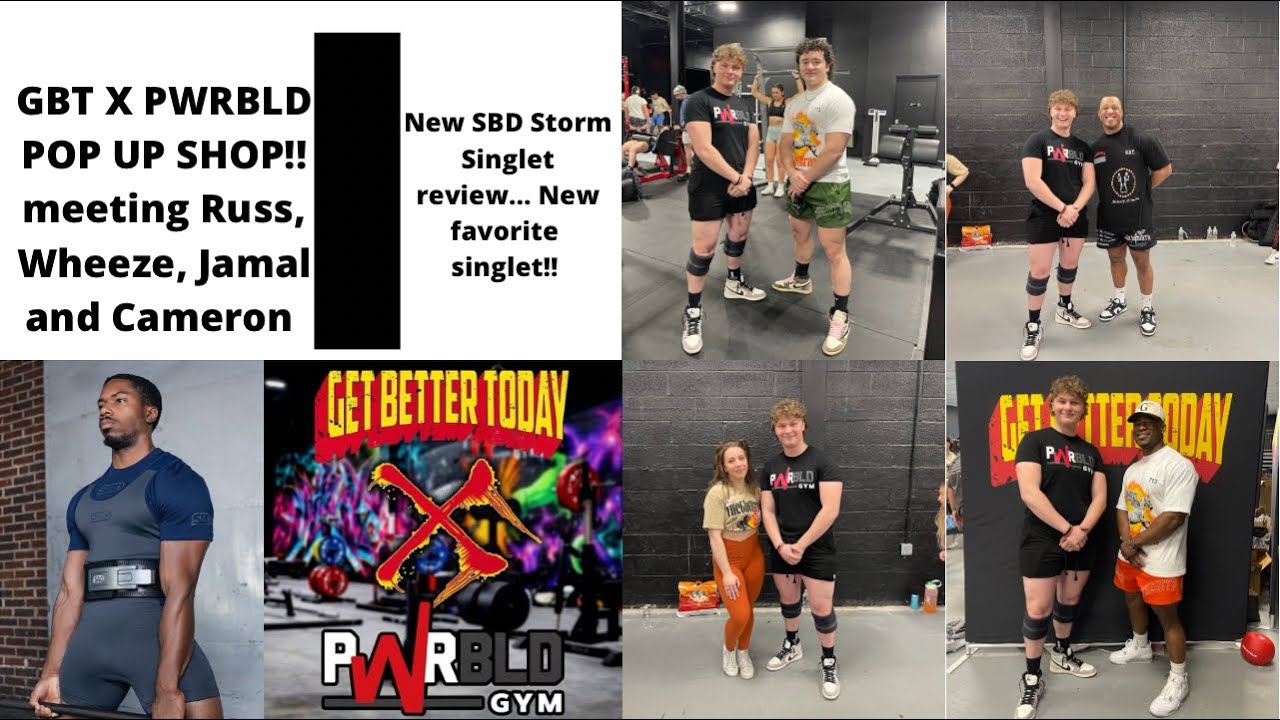 GBT Pop Up Shop @ Pwrbld Gym KOP | SBD Singlet Review!!! - YouTube