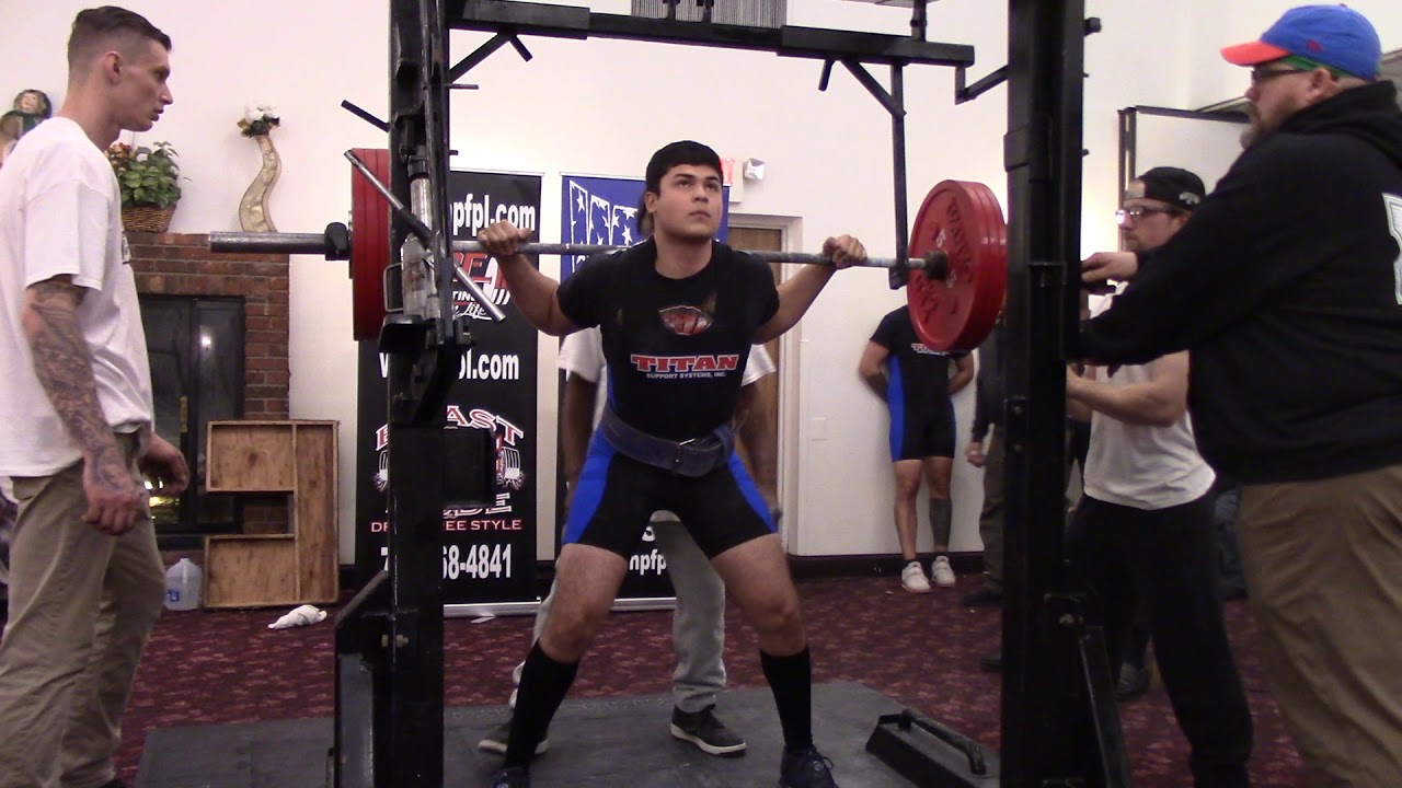 by ipowerlift WNPF Sarge McCray 12/09/18 Squat pt 3 Session 2 - YouTube