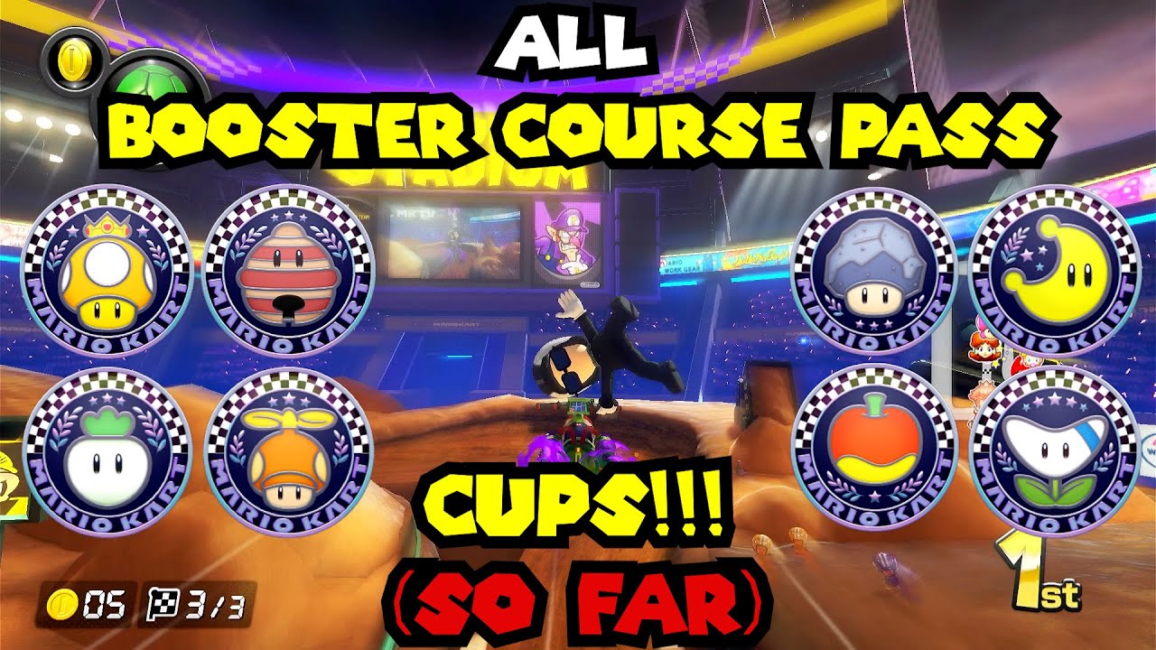 Mario Kart 8 Deluxe Wave 1-4: All Booster Course Pass Cups!!! (So Far ...