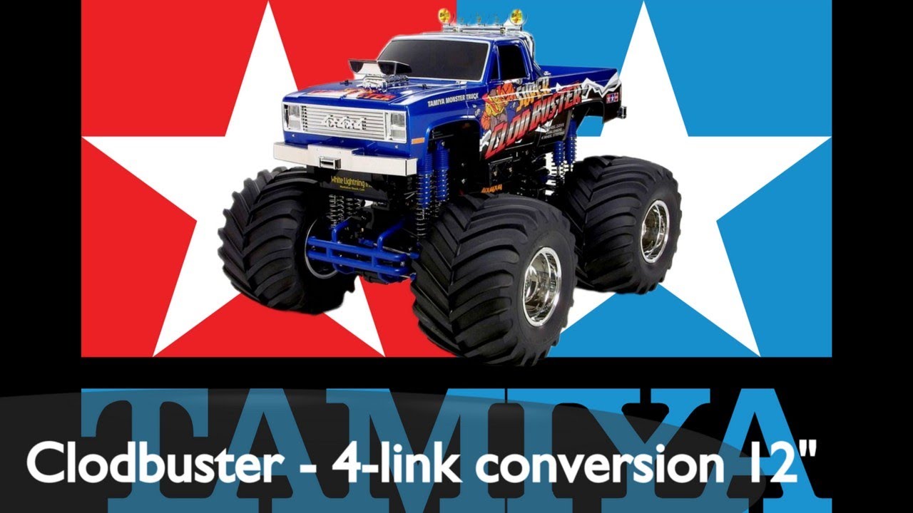 Tamiya Clodbuster 4 link suspension conversion and more part 1 - YouTube