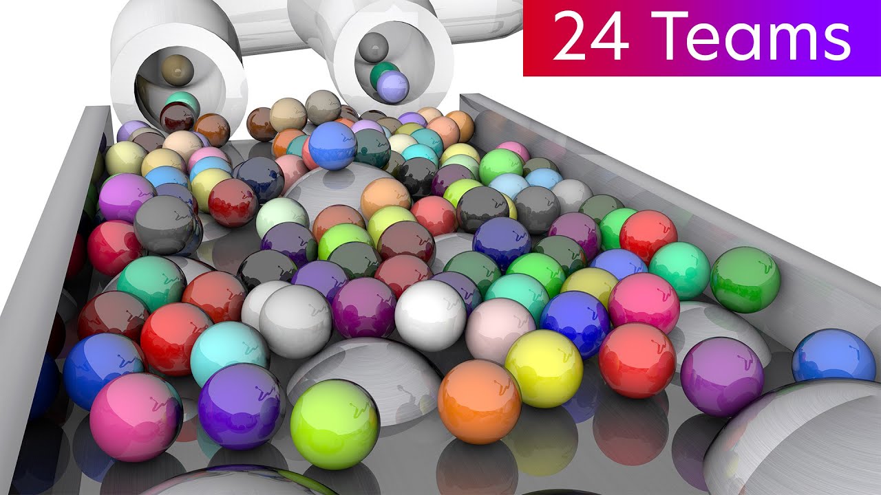 Marble Race 3D Teams Colors | Marble Race Tournament - YouTube