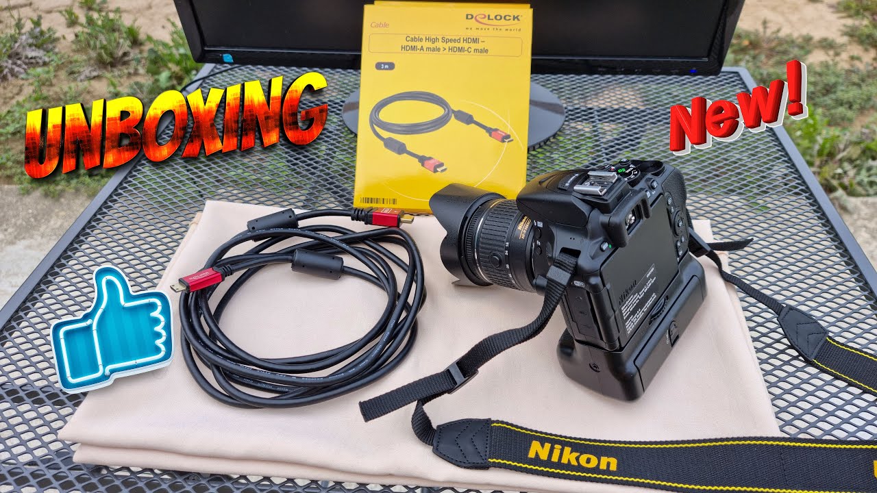 HDMI to MINI HDMI-C 4K Premium 1ft (3m)/DELOCK Cable for my Nikon D5600 ...