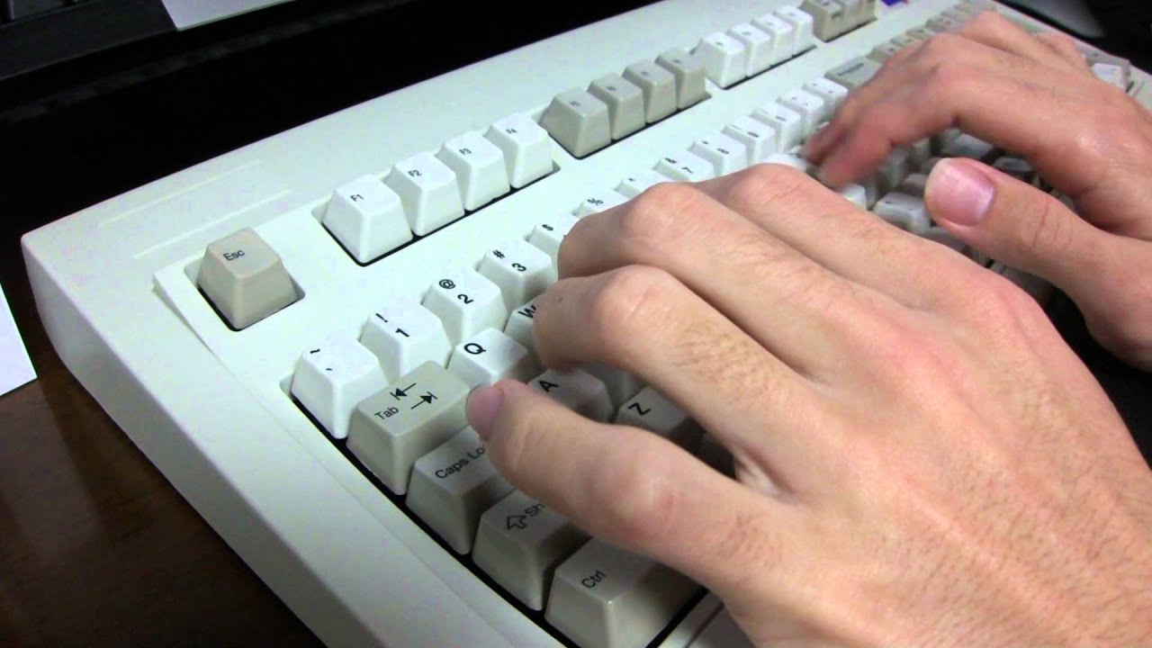 Unicomp Classic UNI044A 打鍵音（横から） - YouTube