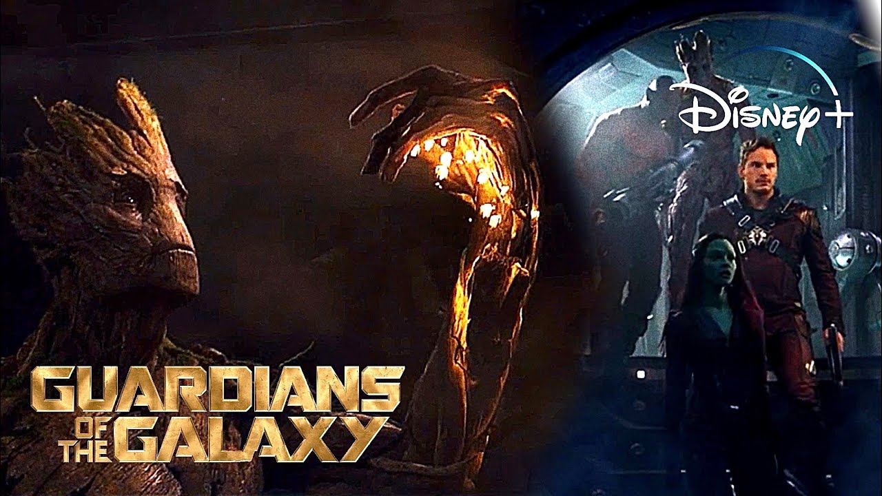 Guardians Of The Galaxy | Groot Creates Lights Scene | Disney+ [2014 ...